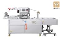 China Linear Automatic MAP Tray Sealing Machine Modified Atmosphere Packaging Equipment for sale