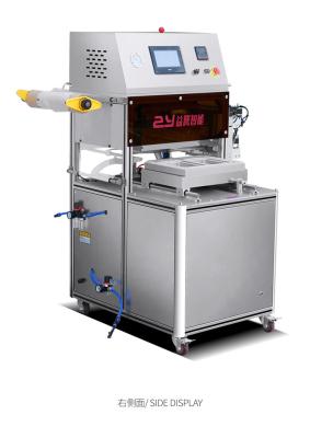 China 600Box/H Automatic MAP Machine Vacuum Tray Sealer Machine Pneumatic Packaging For Packaging  Food In Container for sale
