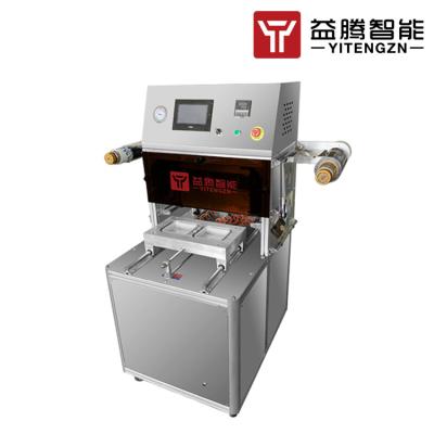 China 600 Pcs/H MAP Vacuum Sealer Food Plate Sealing Machine Vertical for sale