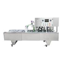 China ISO9001 Approval Automatic Food Tray Packing Machine In MAP Gas Flush for sale