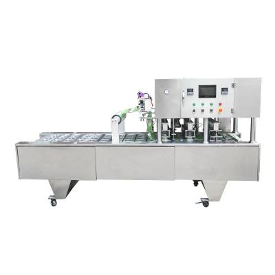 China ISO9001 Approval Automatic Food Tray Packing Machine In MAP Gas Flush for sale
