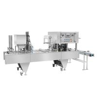 China CE Standard 360mm Continuous Food Tray Sealer Machine Gas Flush For Cheese Tofu for sale