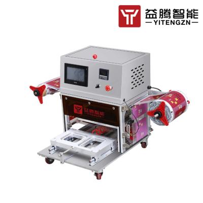 China 200 Degrees Tabletop Automatic Tray Sealing Machine For Food Supplier for sale