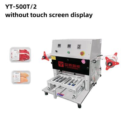 China SUS304 Semi Automatic Food Container Heat Sealer Gas Flush Tray Sealer for sale