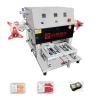 China SUS304 Semi Automatic Food Container Heat Sealer Gas Flush Tray Sealer for sale