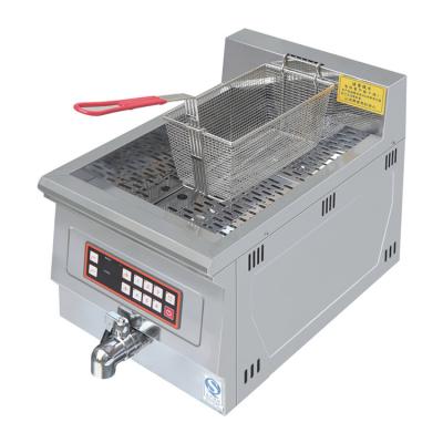 China 4500W Stainless Steel Tabletop Electric Pressure Fryer 21L With Basket for sale