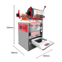 China 300W 300 Pcs/H Manual Tray Sealing Machine Roll Film Packaging for sale