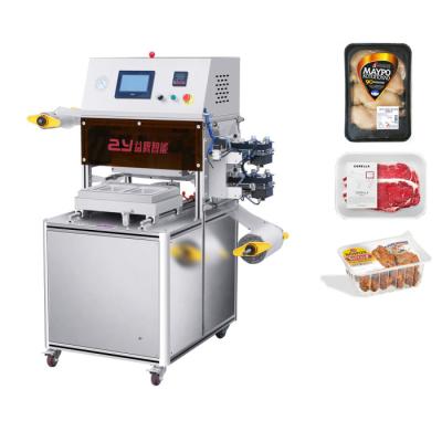 China 2100W Plastic Food Tray Sealing Machine Food Plate Sealing Machine 40m³/h for sale