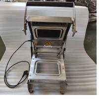 China 600W Manual Tray Sealing Machine SUS304 Aluminum Alloy For Food for sale