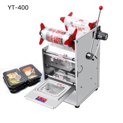 China SUS304 Plastic Food Tray Sealing Machine Tabletop Manual for sale