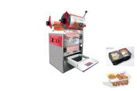 China SUS304 Plastic Food Tray Sealing Machine Tabletop Manual for sale