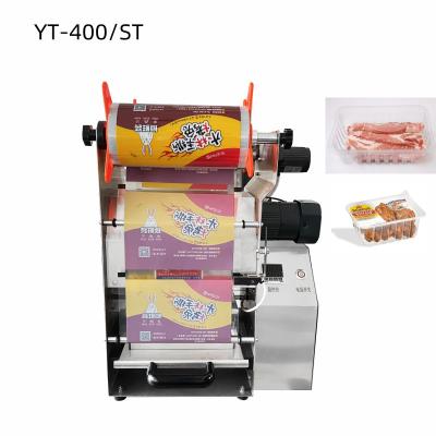 China 800W Semi Auto Manual Food Tray Sealer Plastic Tray Sealer Nitrogen Filling for sale