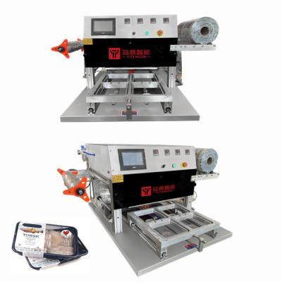 China Automatic Tabletop Vacuum Tray Sealer Machine Commercial Food Tray Sealer 110V 1800W for sale