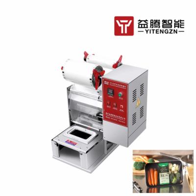China Stainless Steel Semi Automatic Tray Sealing Machine With ISO9001 for sale