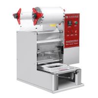 China SUS304 Table Top Tray Sealing Machine Roll Film for tray and bowl for sale
