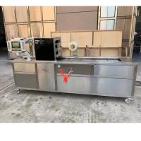 China 6500W Continuous Food Tray Sealer Machine Vacuum Modified Atmosphere With Gas Mixture for sale