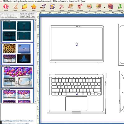China HP Cover Back Laptop Skin Making Machine Inkjet Vinyl Printer Cutter for sale