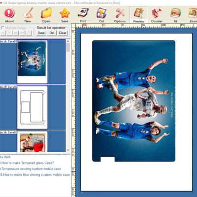 China Daqin Software Laptop Skin Making Machine That Cuts Stickers for sale