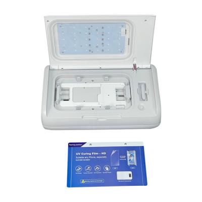 China Portable UV Led Curing Light Box Uv Automatic Phone Film Applicator Machine for sale