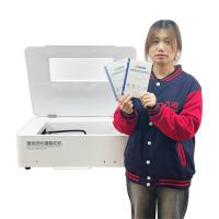 China Daqin Mobile Tempered Glass Screen Protector Laser Cutting Machine For Latest Cutting Die And Graphic Data for sale