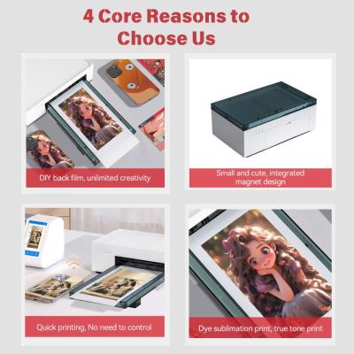China Daqin Inkless Mini Portable Custom Smart Printer for Phone Back Skin Stickers for sale