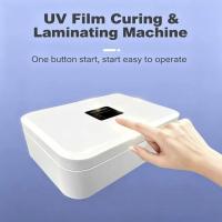 China Desktop UV Film Curing Machine 30 UV LED Beads Ultraviolet Curing Box for Mobile Phone Protective UV Film for sale