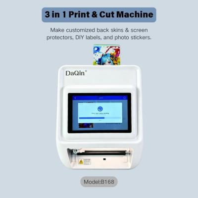 China Factory Price 3 in 1 Digital-controlled High-precision Thermal Transfer Print & Cut Machine for Mobile Phone Skin Sticker for sale