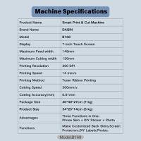 China Factory Price Commercial 3-in-1 High Quality Industrial Grade Print and Cut Machine for Phone Skins, Stickers & Labels for sale