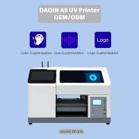 China DP308 A5 Small UV Flatbed Printer Gigabit Ethernet Data Transfer UV Printer for Custom Badge Fridge Magnet for sale
