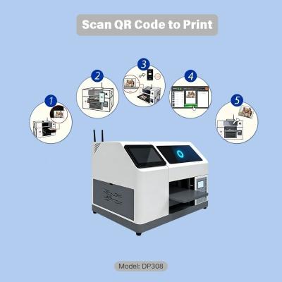 China DAQIN DP308 A5 Smart UV Flatbed Printer 56×37×38.5cm Machine Size Compact UV Printing Machine for sale