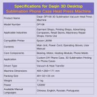 China Daqin DP108 3D Vacuum Heat Press Machine for Sublimation DIY Phone Case Printing for sale