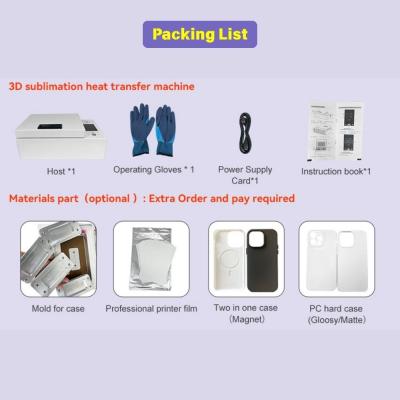 China Daqin DP108 3D Vacuum Sublimation Heat Press Machine for Printing Shop Custom Phone Case for sale
