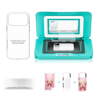 China Universal Mold Design Supported 3D Heat Transfer Printing Film Wrapping for Phone Back Cover 3D Film Transfer Machine for sale