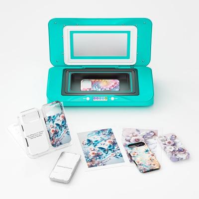 China DAQIN All-in-one Universal Mold Smart One-button Phone case Sublimation Printer Mobile Cell Cover Making Printing Machine for sale