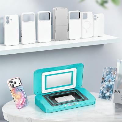 China Universal Mold Compatible Design Custom Pattern Service 3D Curved Surface Transfer for Cell Phone Case 3D Film Transfer Machine for sale