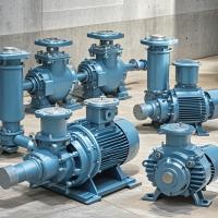 China Rotary Vane Vacuum Pump Unit 1.2L Oil Capacity 60dB for Heavy Duty Industrial Use for sale