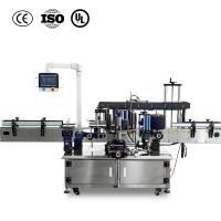 China Servo Control Double Side Labelling Machine Dual Station Auto Labeler Machines for sale