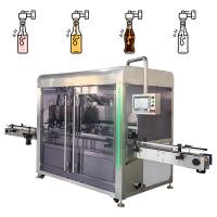 China Food Grade Automatic Juice Filling Machine 100-5000mL 20-80 BPM 304/316L Stainless Steel for sale