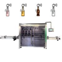 China Food Grade Automatic Juice Filling Machine 100-5000mL 20-80 BPM 304/316L Stainless Steel for sale