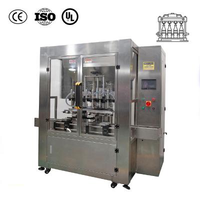 China 80 Cans Per Minute High Speed Piston Filling Machine 6-8 Nozzles 50-1000ml for sale