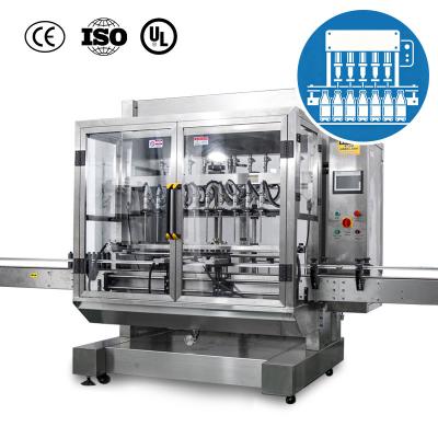 China Automatic Gravity Liquid Filling Machine 50-1000ml ±1% Accuracy Stainless Steel CE GMP for sale