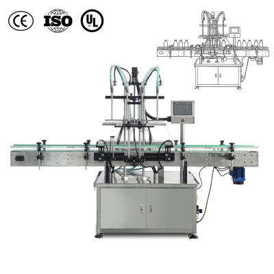 China Stainless Steel Magnetic Pump Filling Machine 10-5000ml PLC Control Leak Proof for sale