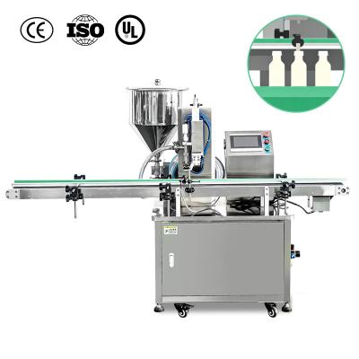 China 304 Stainless Steel Single Head Servo Filling Machine 10-200ml ±1% Accuracy Compact Design for sale