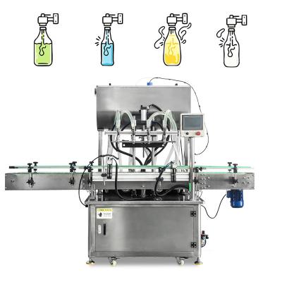 China Food-grade 304 Stainless Steel Gear Pump Filling Machine with High-precision Frequency Conversion Control and Compact Structure for sale