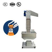 China Fully Enclosed Cap Elevator Conveyor Hygienic Cap Feeding Machine 0.37KW for sale