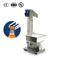 China Fully Enclosed Cap Elevator Conveyor Hygienic Cap Feeding Machine 0.37KW for sale
