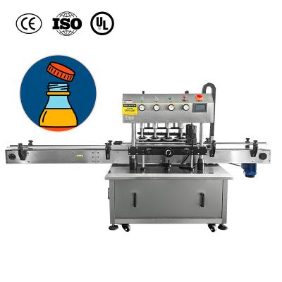 China Intelligent In-Line Spindle Capping Machine 60-150 BPM Programmable Logic Control Stainless Steel for sale