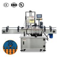 China 0.37KW Automatic Capping Equipment PLC Control Servo Capping Machine With 30 - 100 BPM Speed for sale