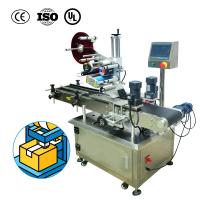 China High Accuracy Carton Labelling Machine 0.8KW Box Label Applicator Machine for sale