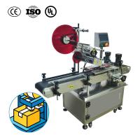 China High Accuracy Carton Labelling Machine 0.8KW Box Label Applicator Machine for sale